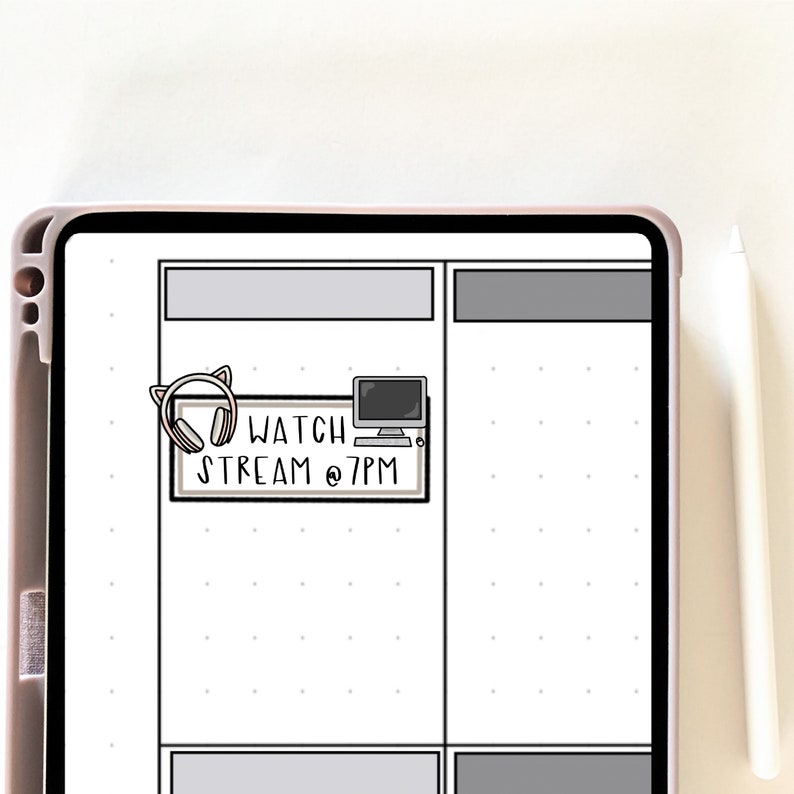 Gamer Hand Drawn Digital Bullet Journal Stickers Switch - Etsy