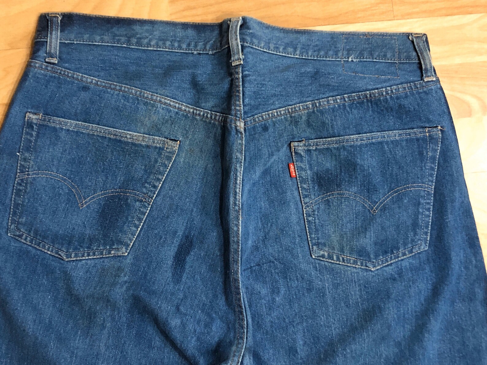 1970s Levis Single Stitch 501 Redlines Selvage Jeans 39 X 29 Etsy