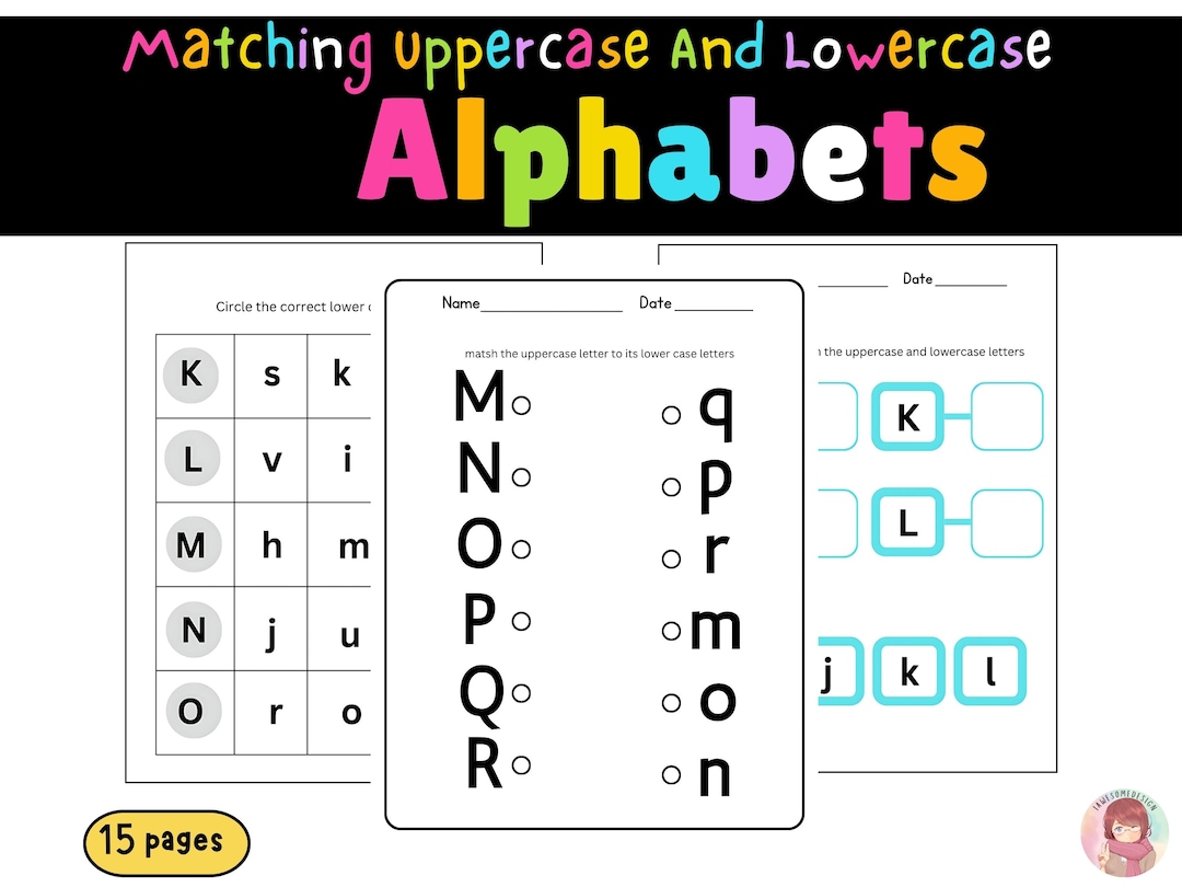 Matching Uppercase and Lowercase Alphabets, Homeschool Resources ...