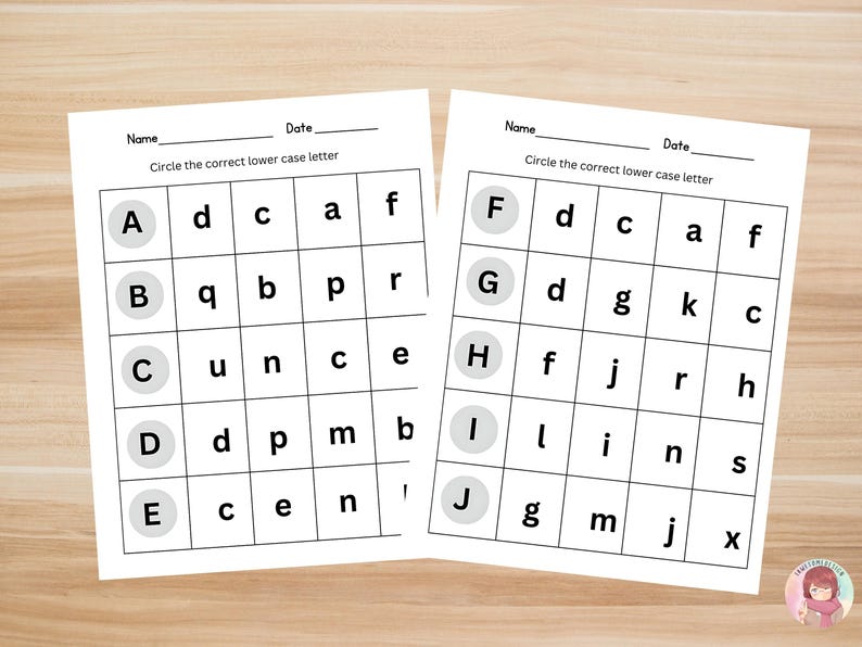Matching Uppercase and Lowercase Alphabets, Homeschool Resources ...