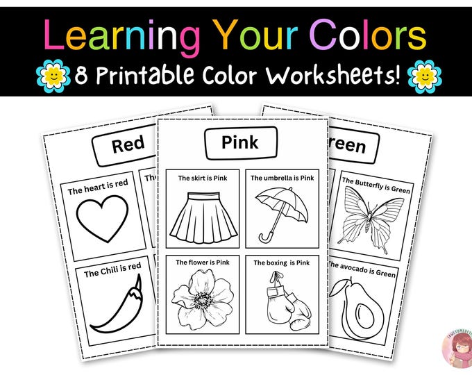 Preschool Color of the Week Worksheets, Printable Learning Colors ...