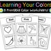 Preschool Color of the Week Printable Learning Colors Preschool ...