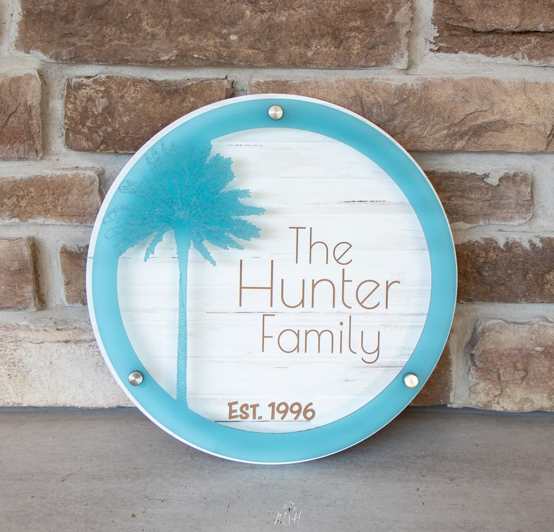 Personalized Family Sign ,engraved Sign, Custom Sign, Beach Sign ...