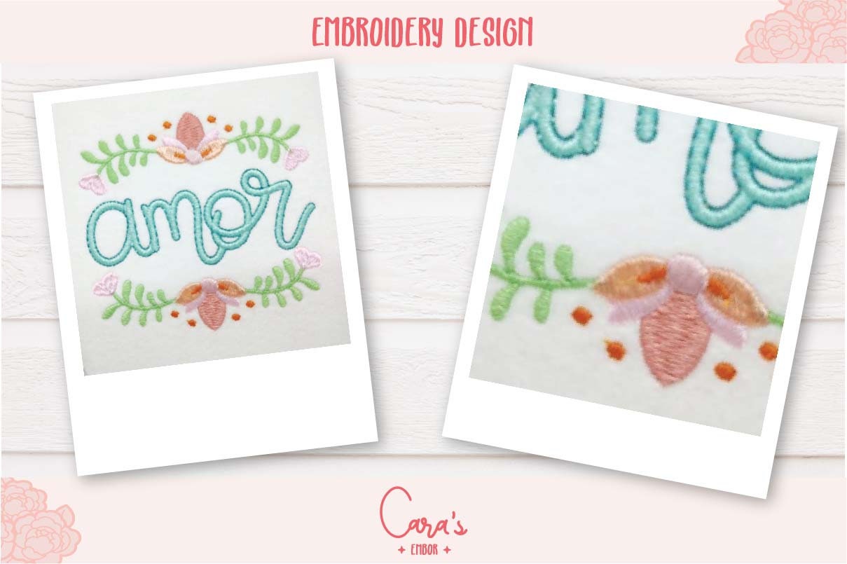 Amor Machine Embroidery Design Instant Download .dst - Etsy