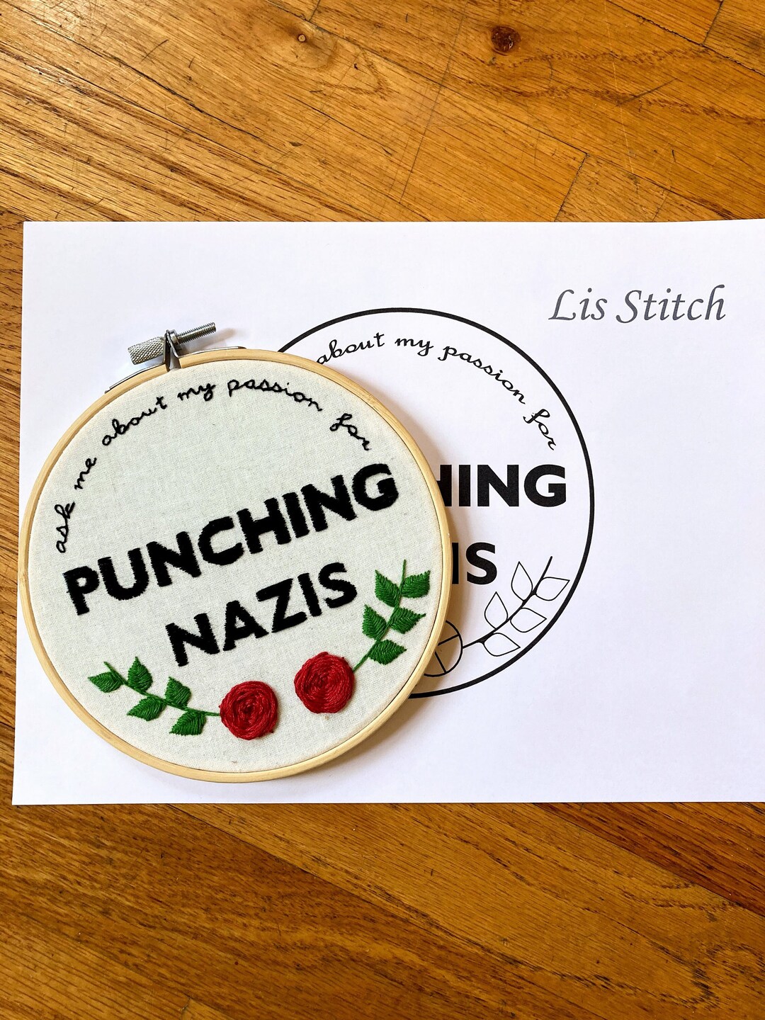 Embroidery Pattern and Tutorial Ask Me About My Passion for PUNCHING ...