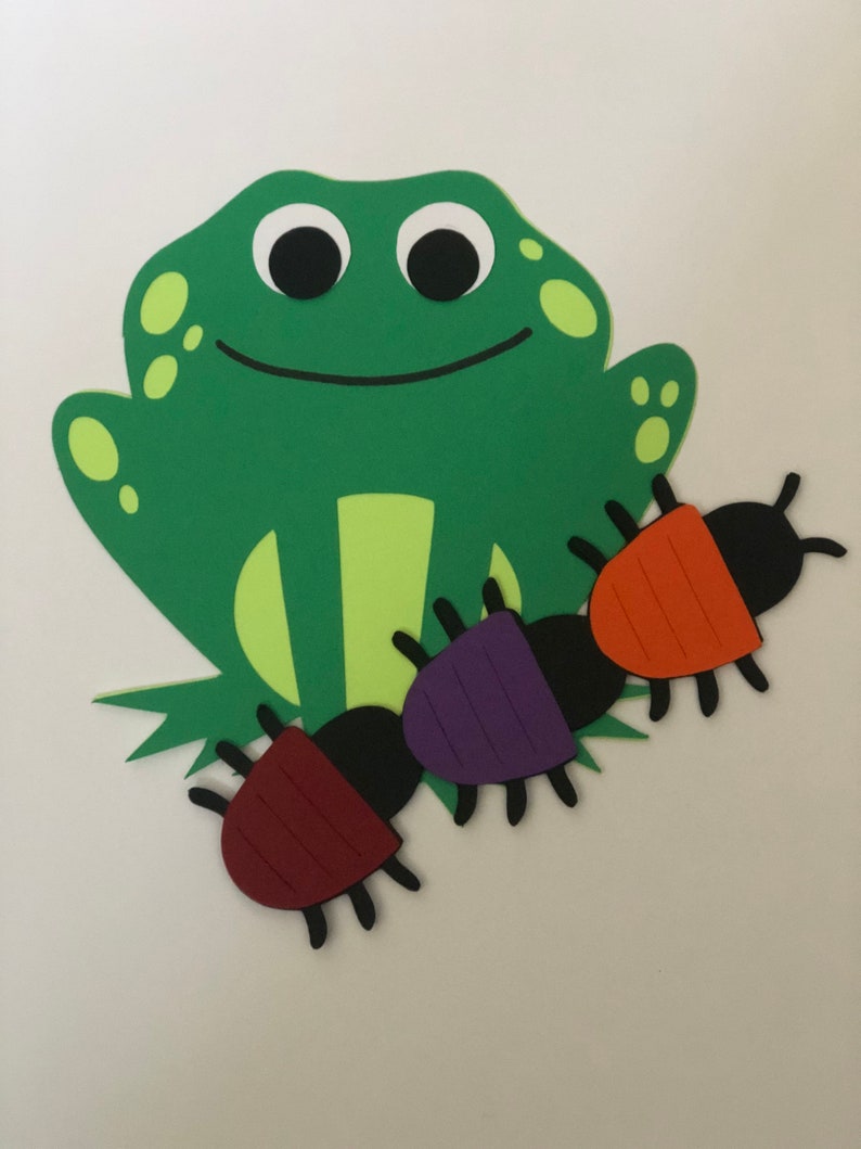 Five Green Frogs Puppet / Felt Board Set for Literacy and Speech ...