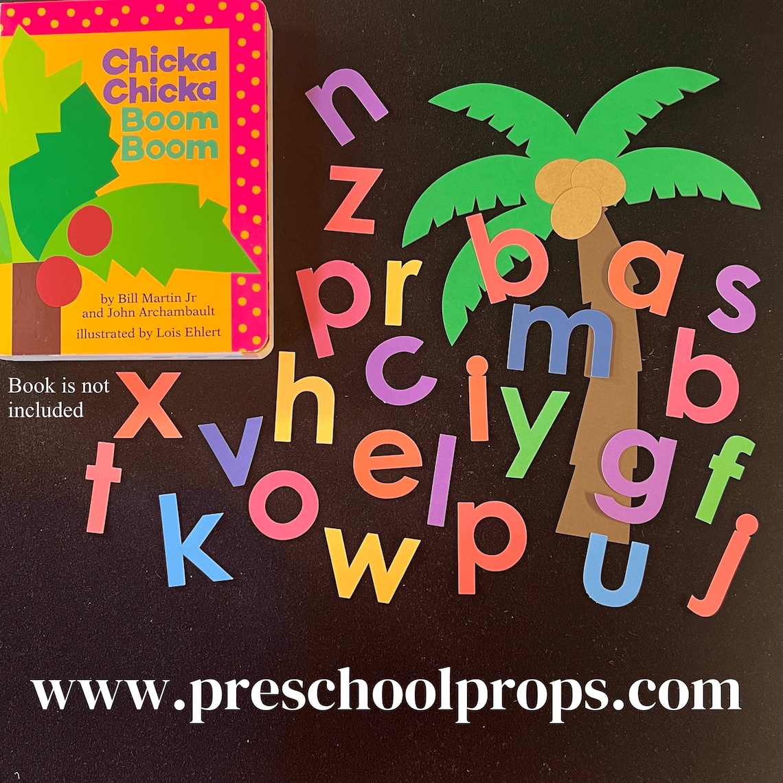 Chicka Chicka Boom Boom Storybook Character Props Felt / Flannel Board ...