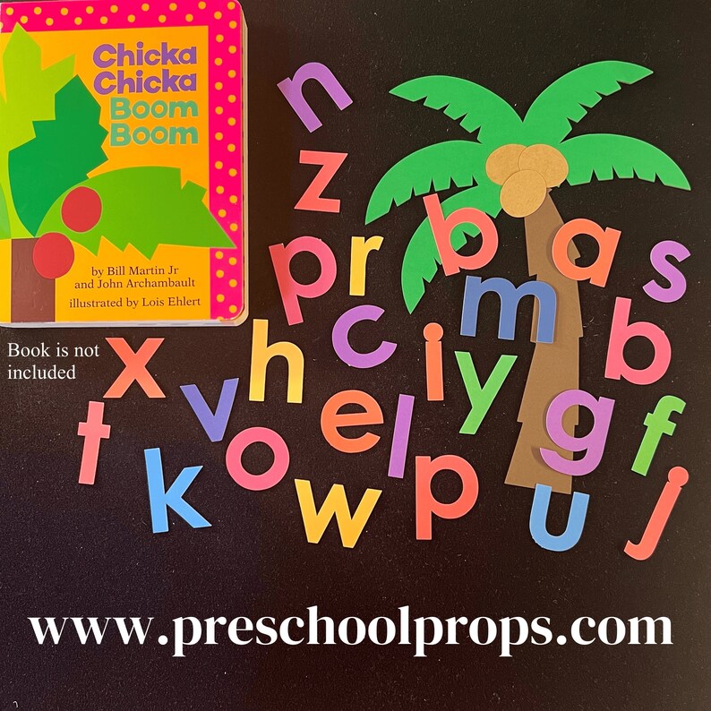 Chicka Chicka Boom Boom Storybook Character Props Felt / Flannel Board ...