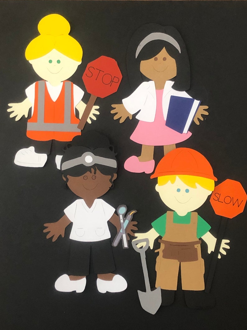 Community Helper Occupation Felt / Flannel Board / Puppet Set for ...