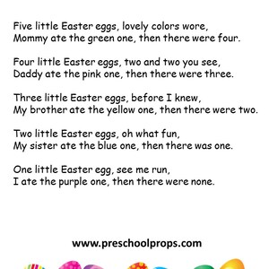 Five Little Easter Eggs Felt / Flannel Board / Puppet Set for Literacy ...