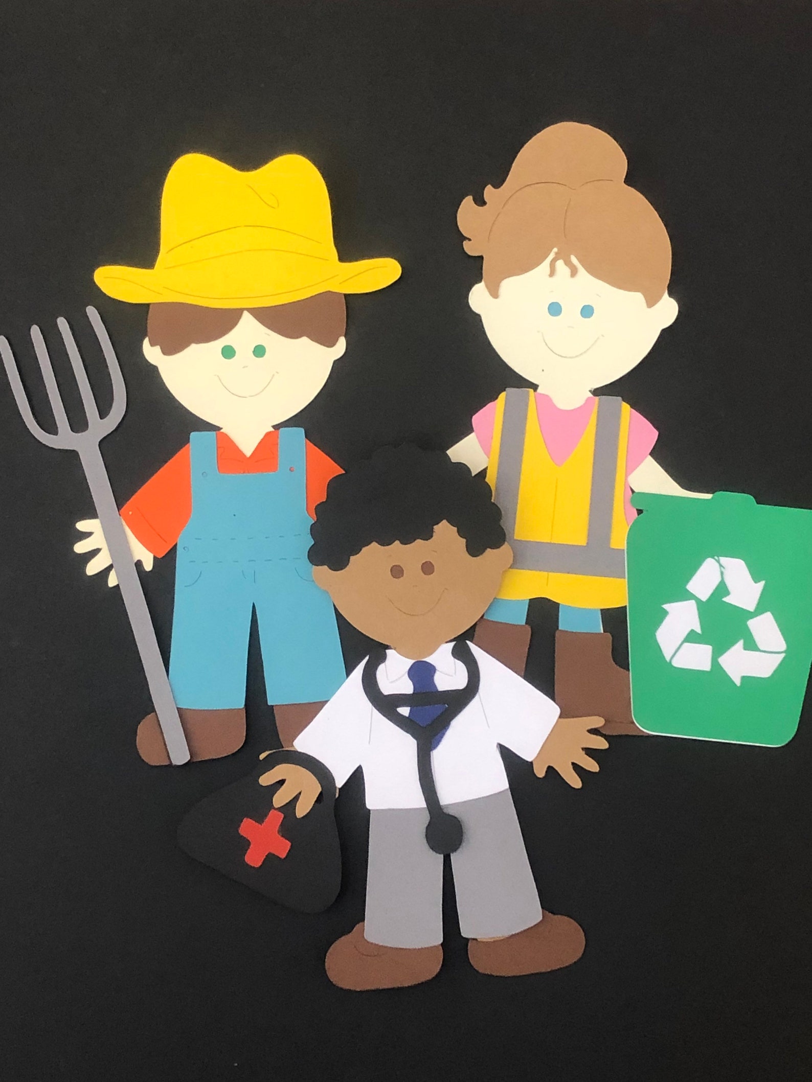 Community Helper Occupation Felt / Flannel Board / Puppet Set for ...