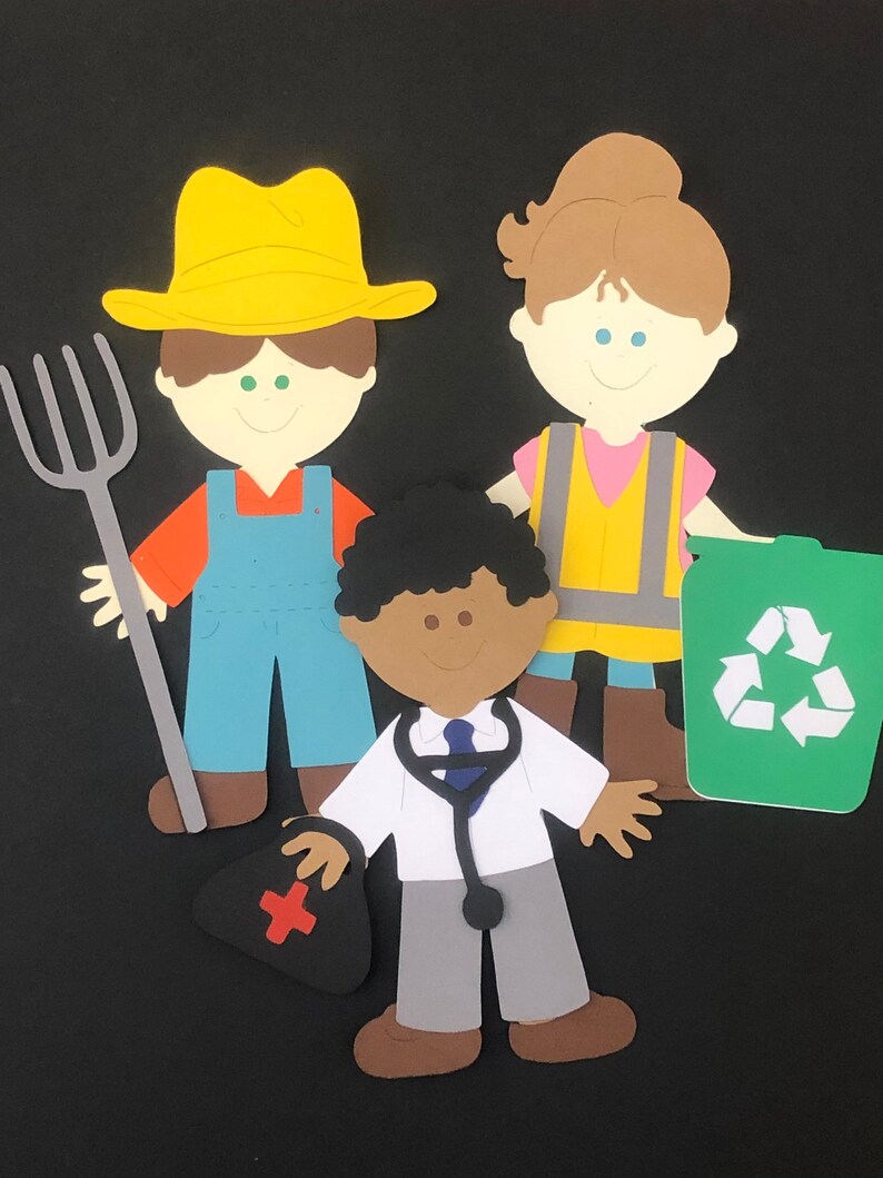 Community Helper Occupation Felt / Flannel Board / Puppet Set for ...
