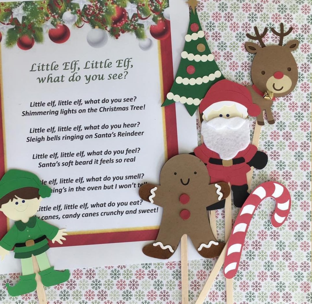 Little Elf, Little Elf Felt / Flannel Board / Puppet Set for Literacy ...