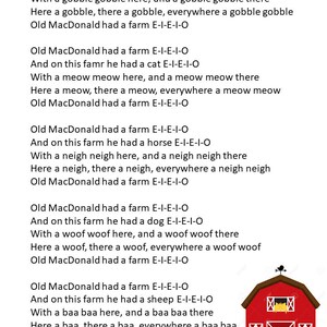 Old Macdonald Puppet Felt / Flannel Board / Puppet Set for Literacy and ...