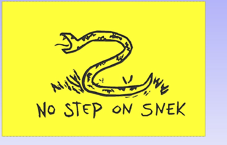 No Step on Snek Logo Vcarve Svg File for CNC Laser Engraving Crv Svg ...