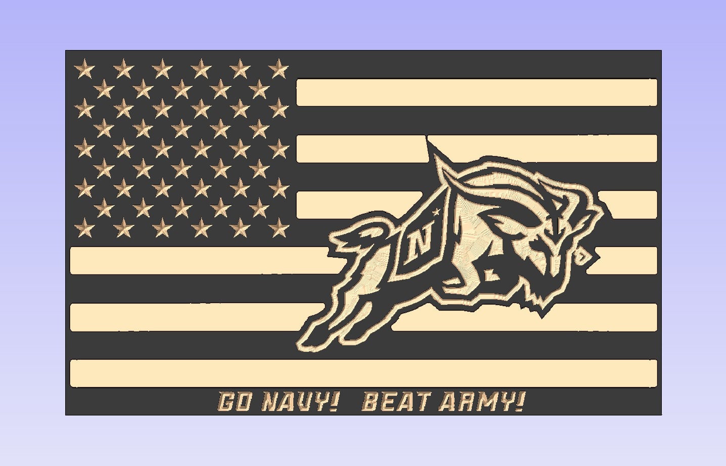 USNA Naval Academy US Flag Navy Goat Logo Vcarve Svg File for CNC Laser ...