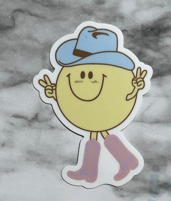 Groovy Cowboy Sticker Made by Mads Logo Sticker - Etsy