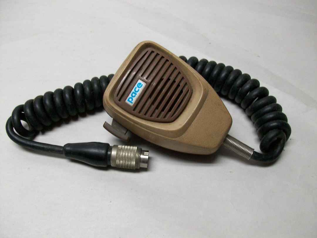 Pace Pathcom Vintage Two Way CB Radio Transceiver Mic Microphone Model ...