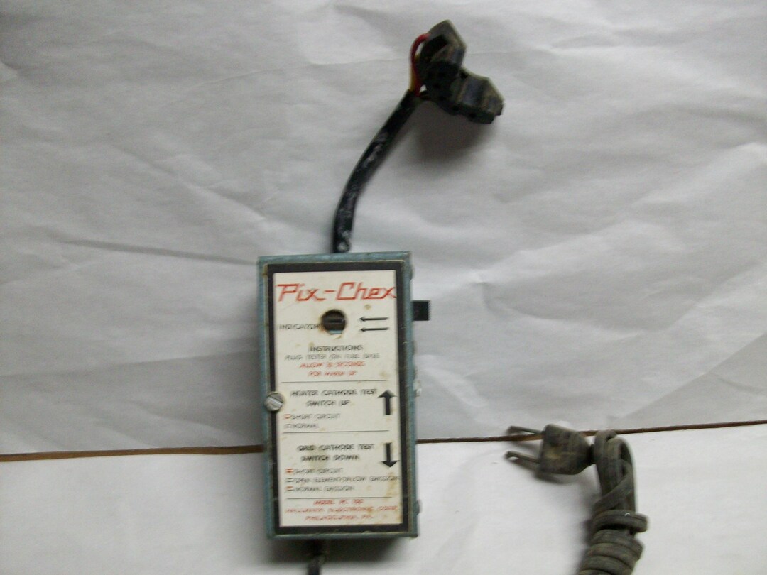 Vintage Television CRT Kinescope Picture Tube Tester Pix-chex PC-100 ...