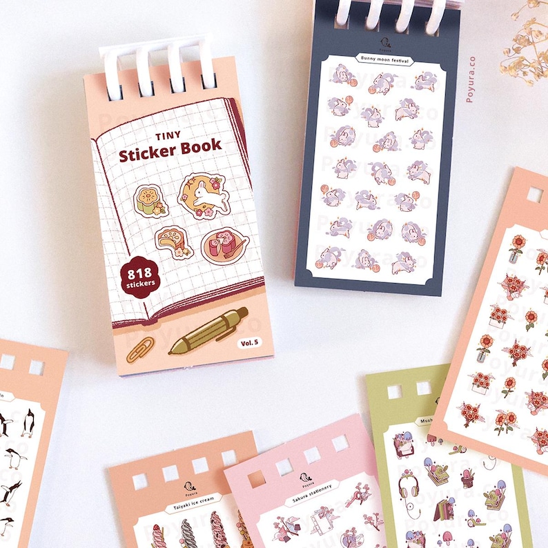 Tiny Sticker Book Collection – Mini Deco Stickers for Journals ...
