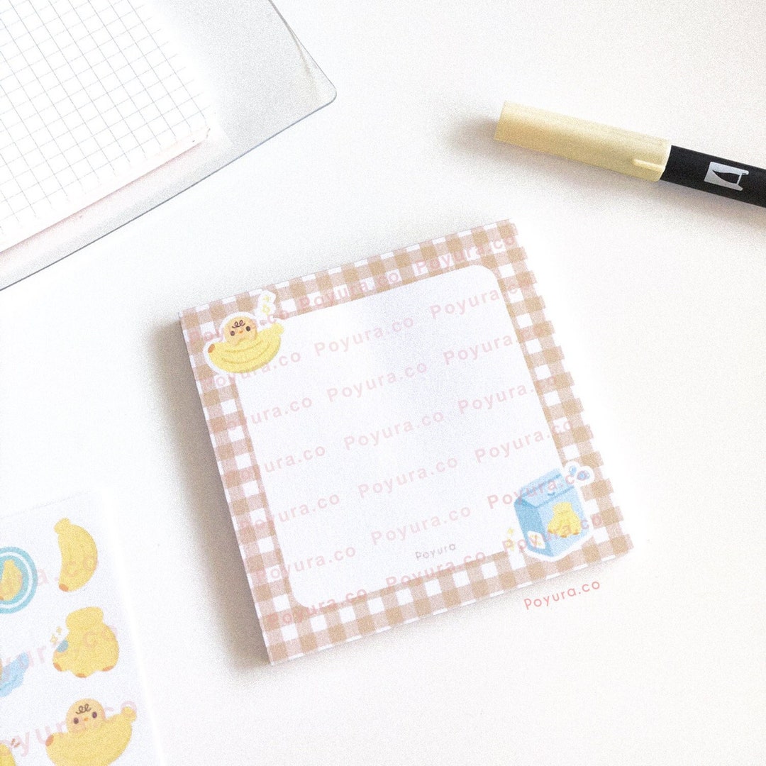 Banana Memo Pad Aesthetic Fruit Food Stationery Notepad Cute Japan to ...