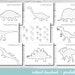 Dinosaur Themed (10 Page) Do A Dot Art Activity Sheets - Etsy