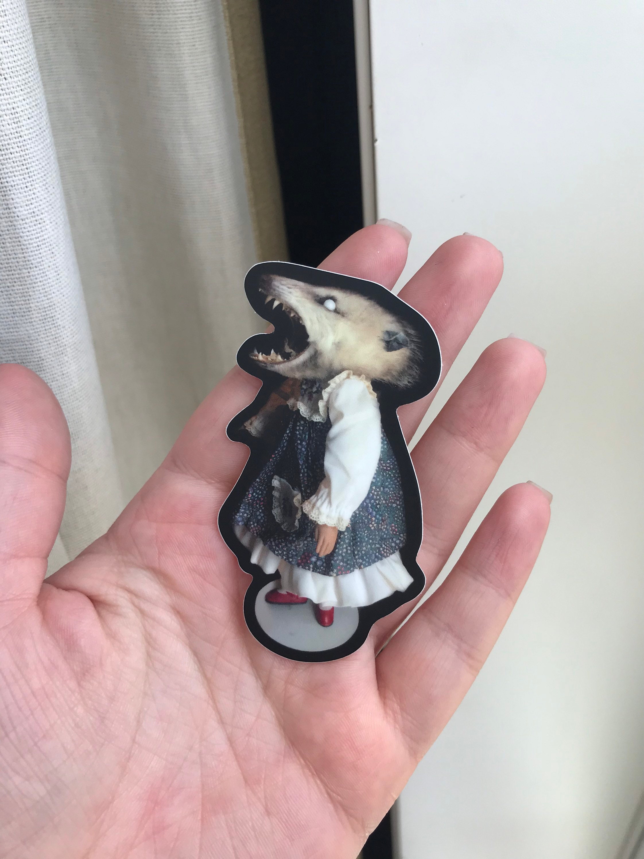 STICKER Angry Little Opossum Oddity Sticker Weird - Etsy UK