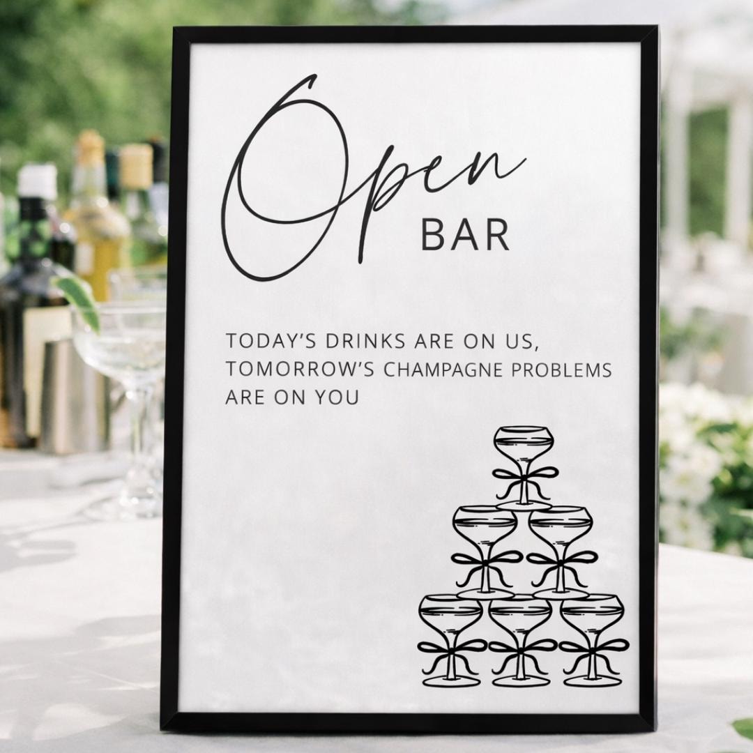 Romantic Taylor Lyric Wedding Sign Set: Minimalist Party Decor (digital ...