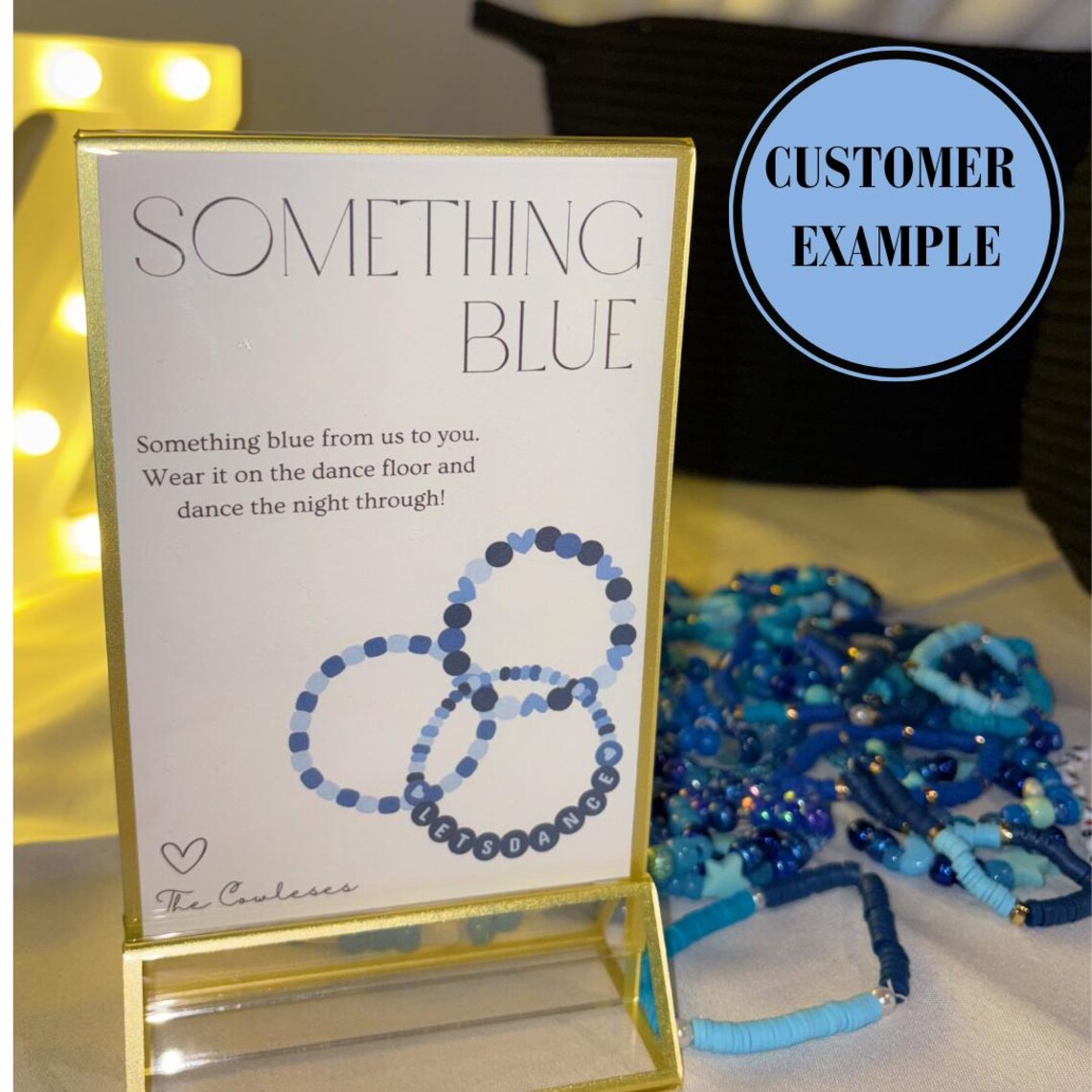 PRINTABLE Personalized Minimalist Wedding Friendship Bracelet Kandi ...