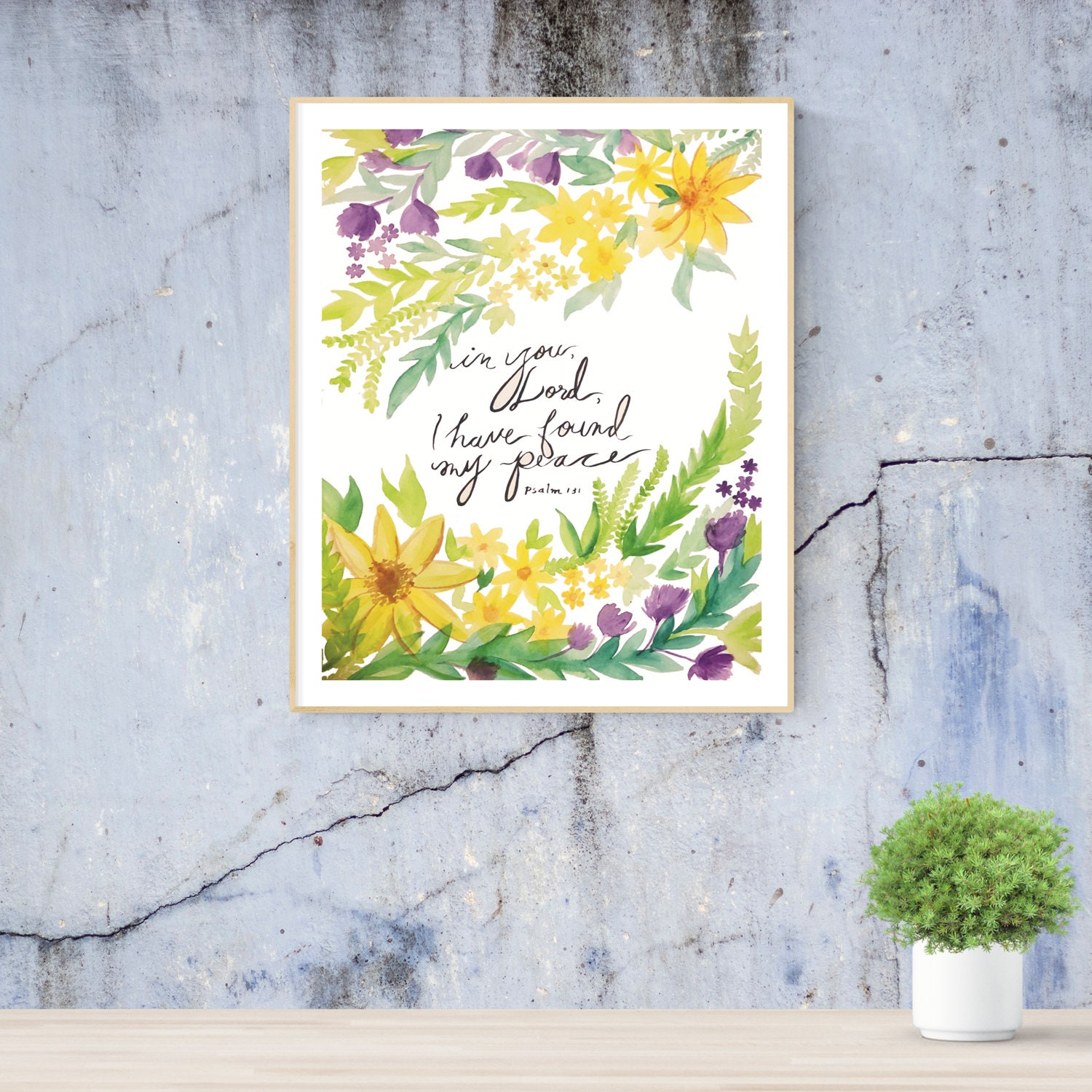 Scripture Art Prints, Bible Verse Framed Art, Watercolour Prints ...