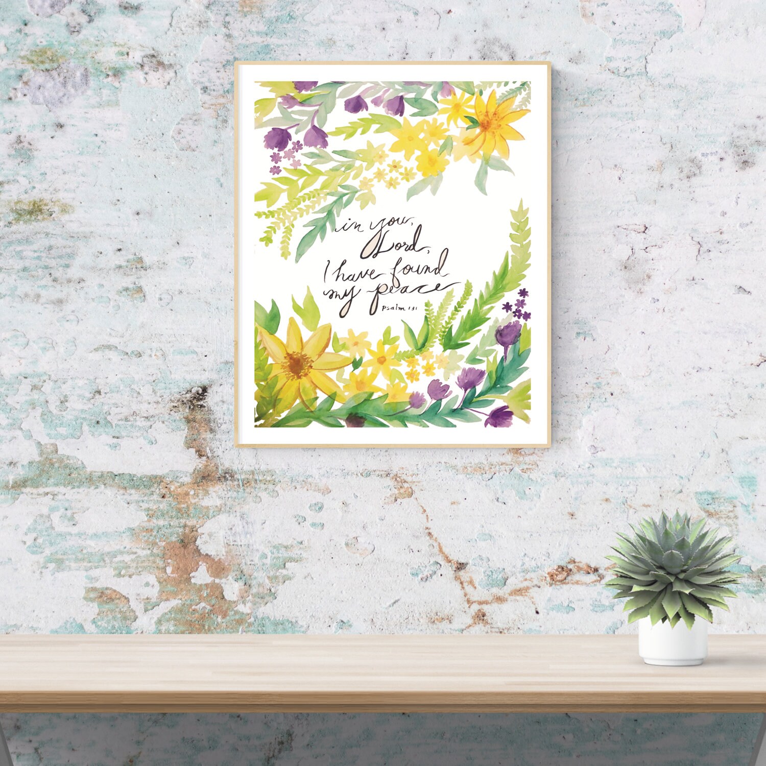 Scripture Art Prints Bible Verse Framed Art Watercolour - Etsy Canada