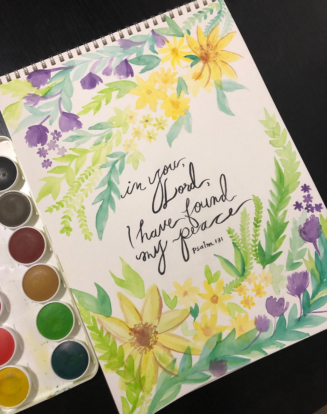 Scripture Art Prints Bible Verse Framed Art Watercolour - Etsy Canada