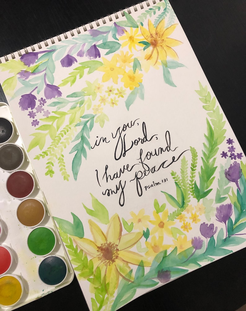 Scripture Art Prints, Bible Verse Framed Art, Watercolour Prints ...