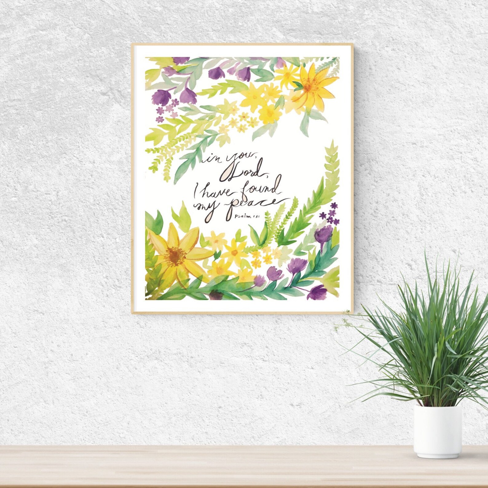 Scripture Art Prints, Bible Verse Framed Art, Watercolour Prints ...