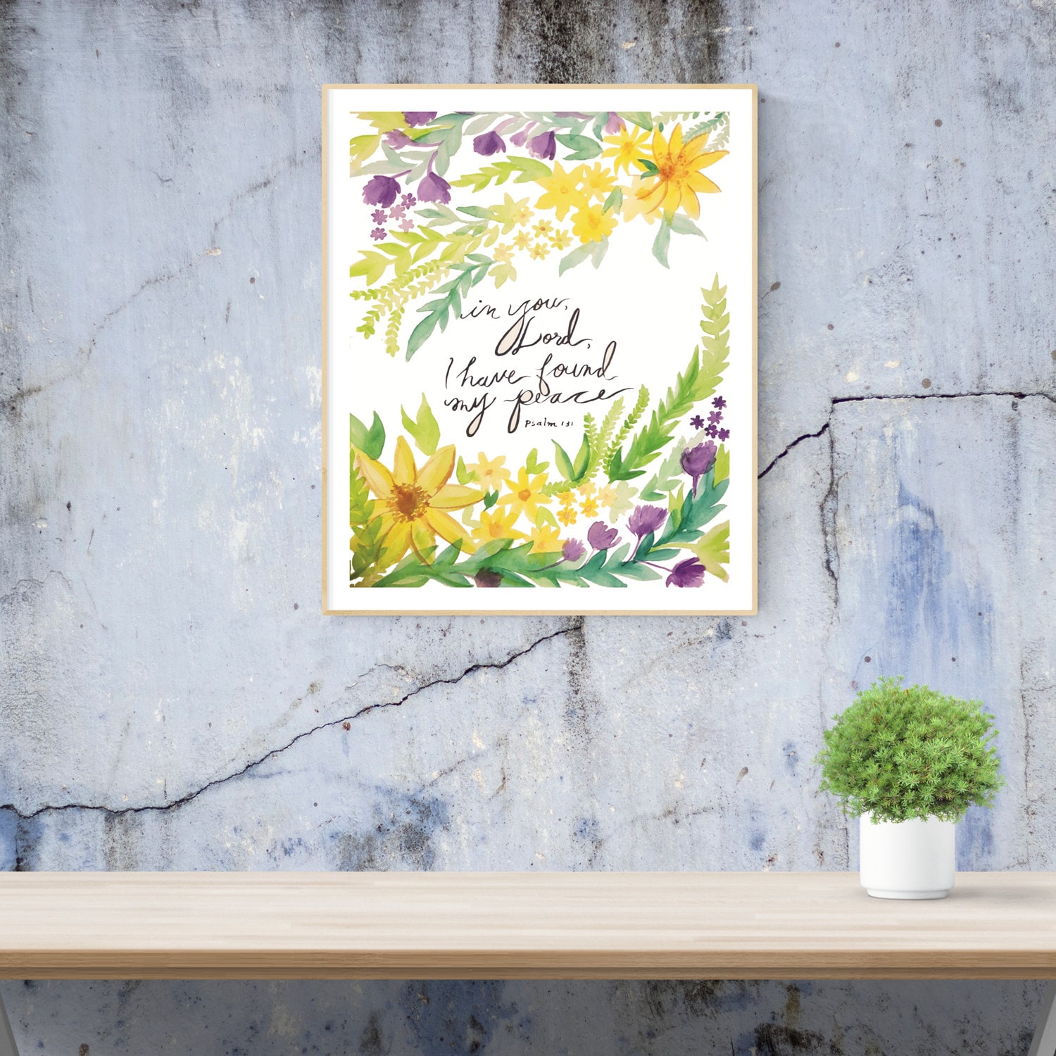 Scripture Art Prints, Bible Verse Framed Art, Watercolour Prints ...