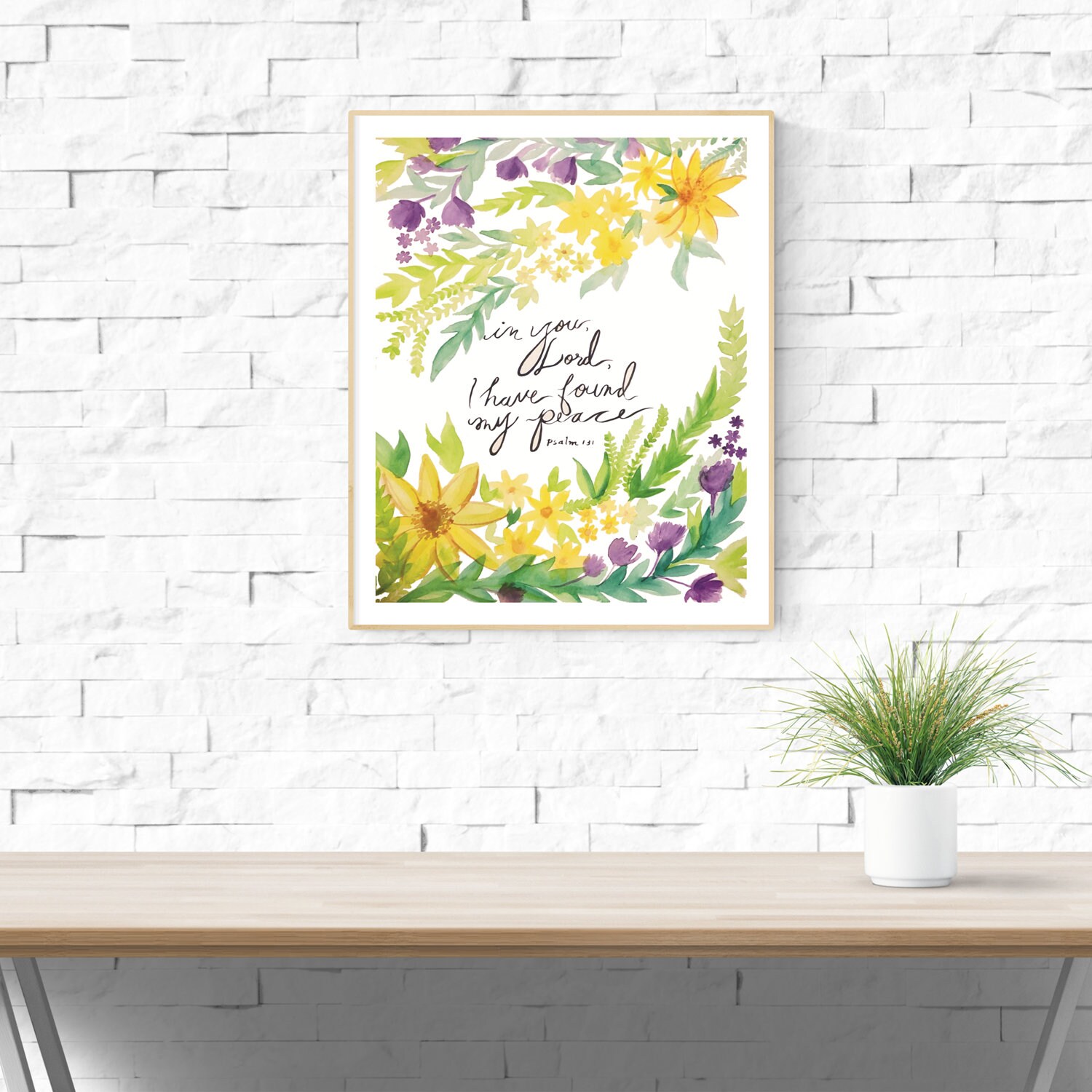 Scripture Art Prints, Bible Verse Framed Art, Watercolour Prints ...