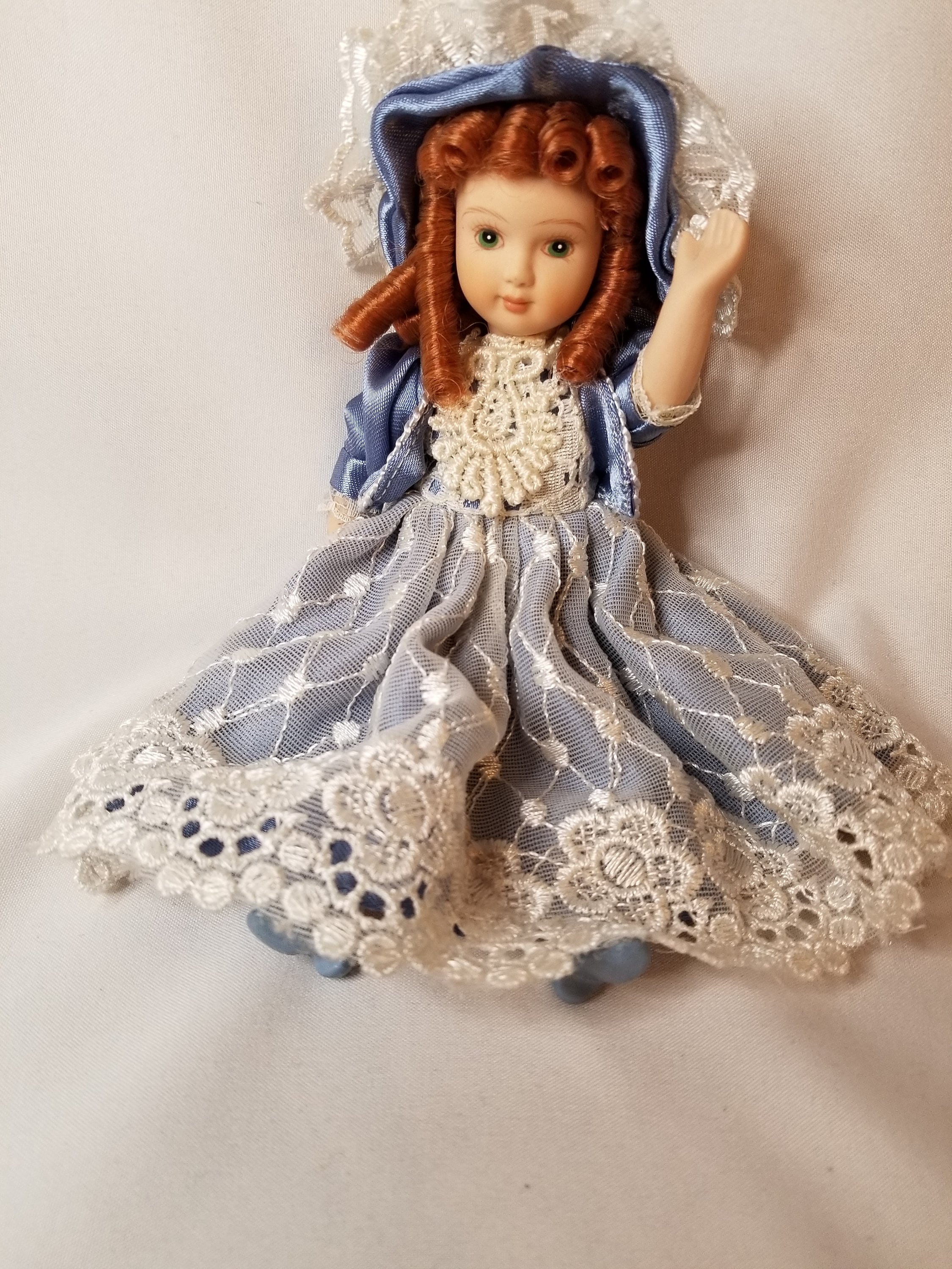 Vintage Porcelain Doll 7 Inch Doll - Etsy UK