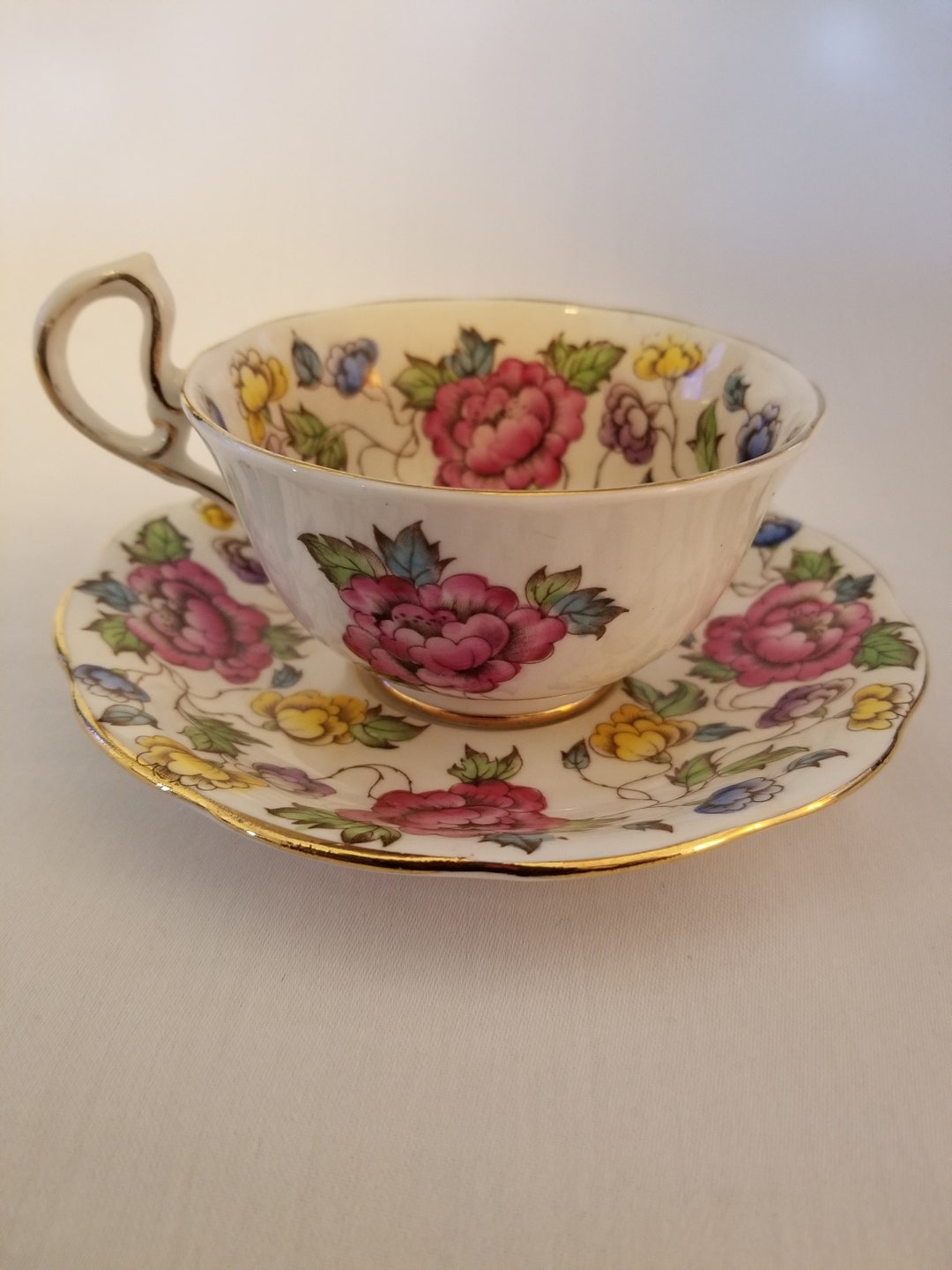Vintage Royal Tudor Royal Standard Cup and Saucer Set - Etsy
