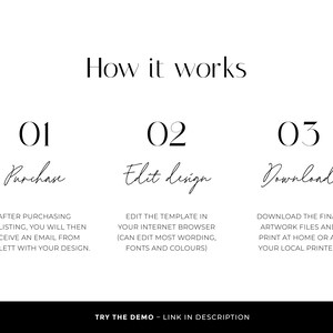 Minimal Custom Signature Drink Sign, Modern Printable Bar Menu, Bespoke ...