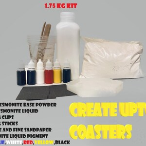 Jesmonite Pigment 10ML Each Colors Set AC100 Kit Pack Red, Yellow ...