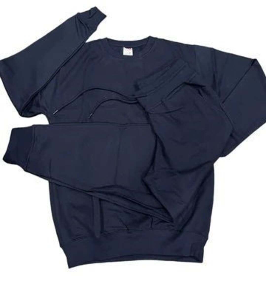 Womens Navy Blue Sweatshirt Sweatsuit Set - Etsy
