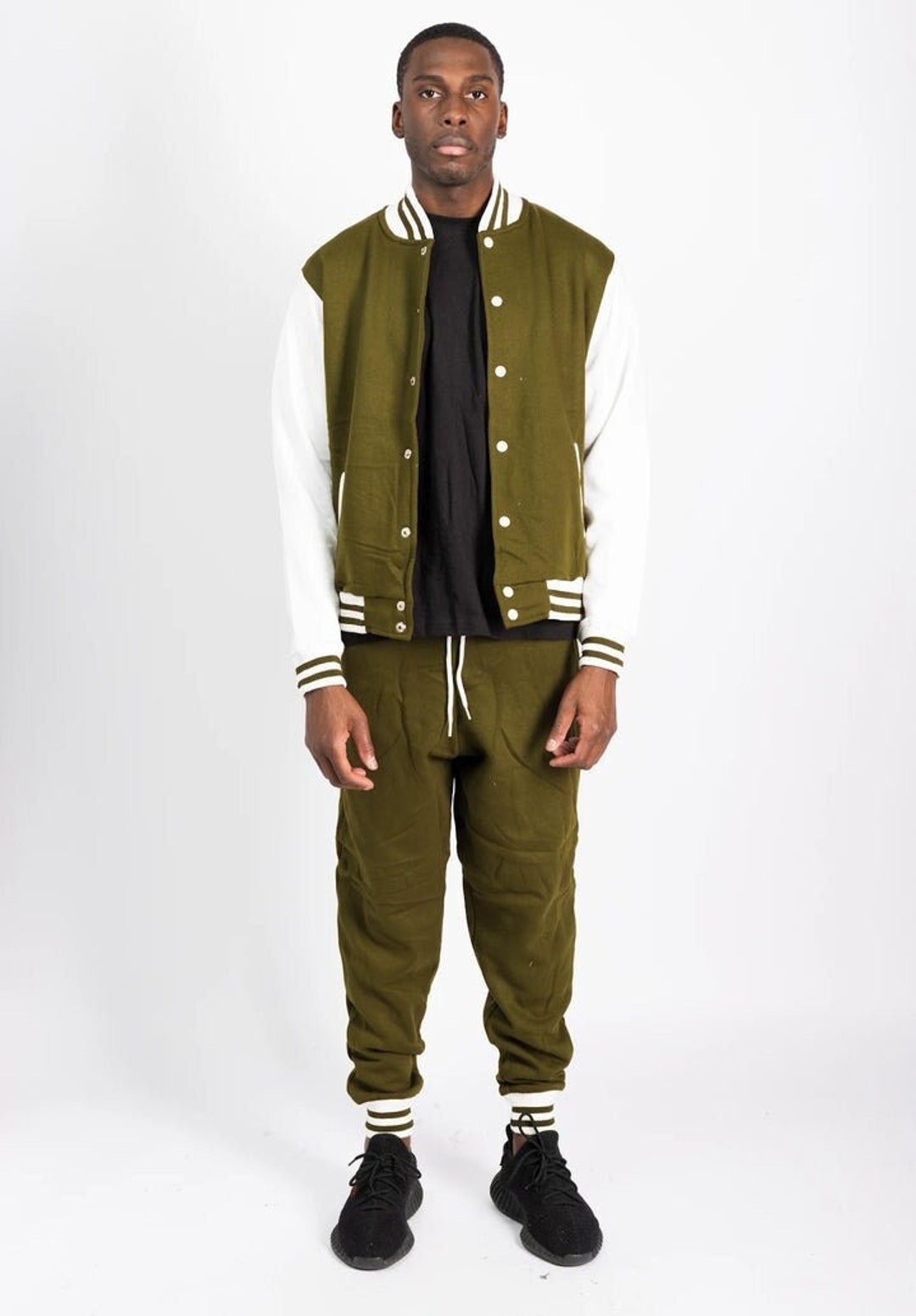 Unisex Varsity Jacket Style Jogger Sweatsuit Set Gift for Her or Gift ...