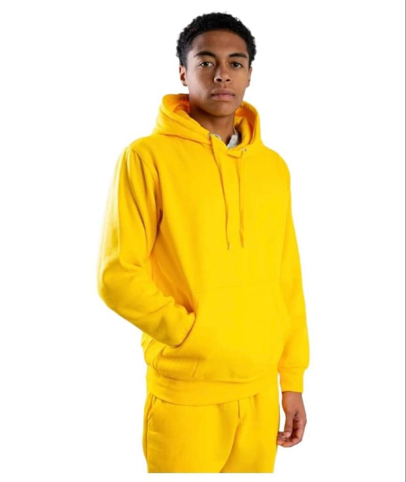 Mens Yellow Sweatsuit Mens Yellow Hoodie Mens Yellow Joggers Mens ...