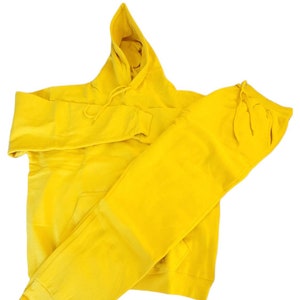 Mens Yellow Sweatsuit Mens Yellow Hoodie Mens Yellow Joggers Mens ...
