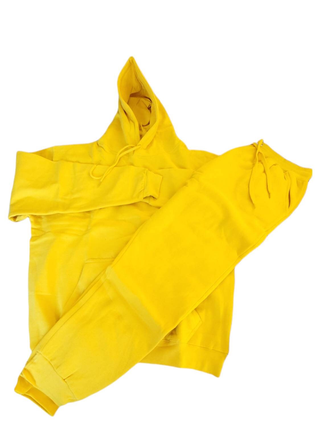 Mens Yellow Sweatsuit Mens Yellow Hoodie Mens Yellow Joggers Mens ...