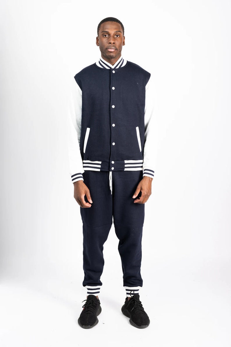 Womens Varsity Jacket Style Jogger Sweatsuit Set Gift for Her Womens ...