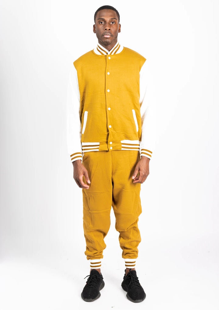 Unisex Varsity Jacket Style Jogger Sweatsuit Set Gift for Her or Gift ...