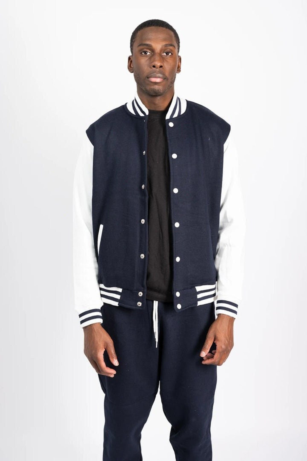 Unisex Varsity Jacket Style Jogger Sweatsuit Set Gift for Her or Gift ...