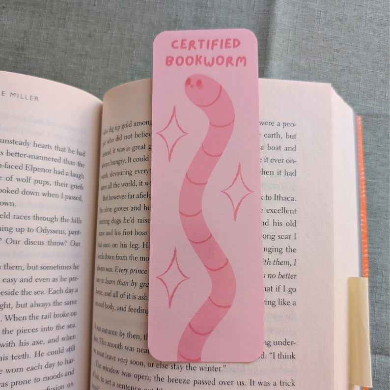 Certified Bookworm – Gifted Bookworm – Bookmark for Kids, Readers ...