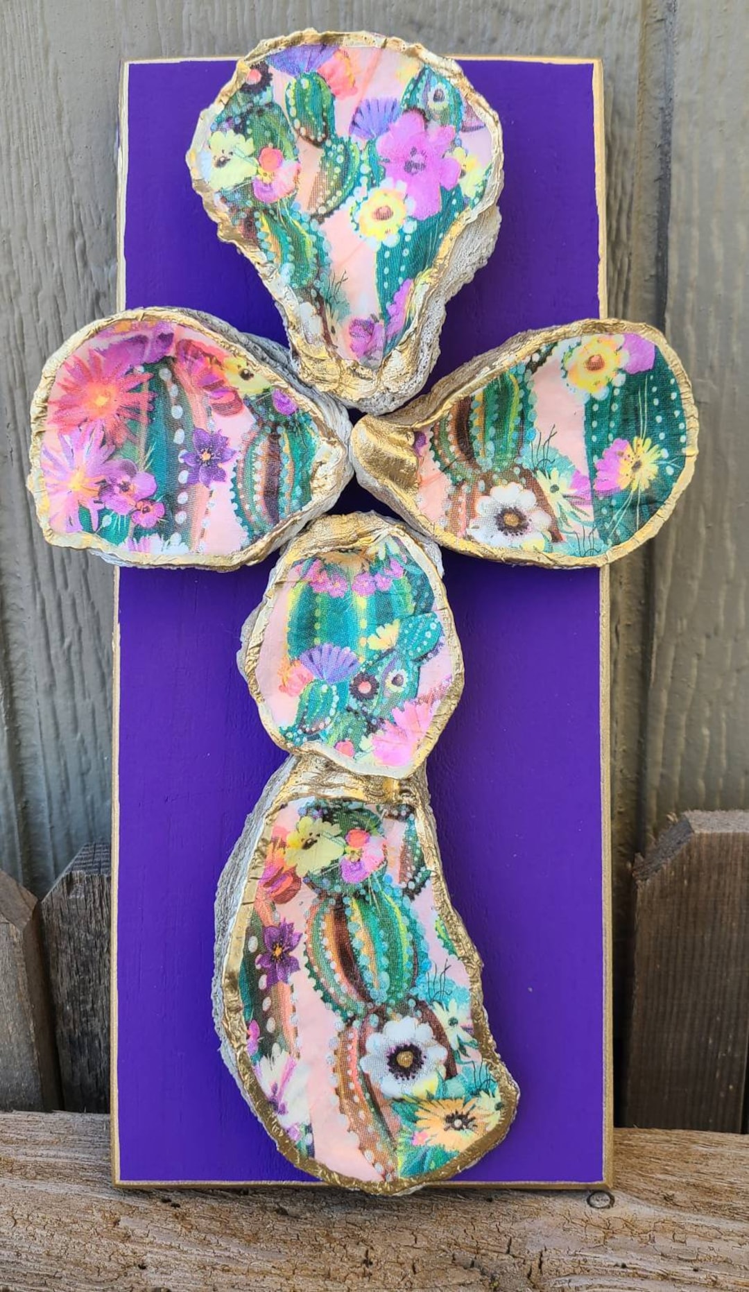 Oyster Shell Cross - Etsy